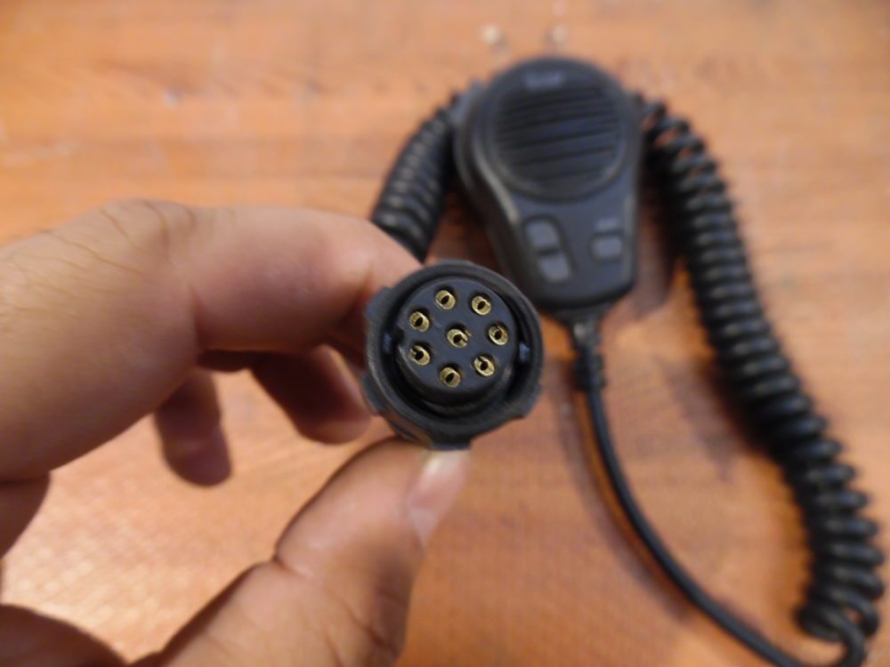 Icom HM-136B Microphone For IC-M601 IC-M602 - Good Working Condition ...