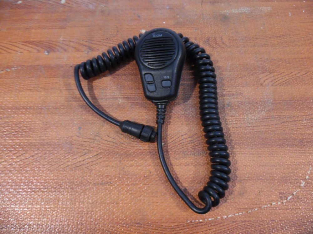 Icom HM-136B Microphone For IC-M601 IC-M602 - Good Working Condition ...