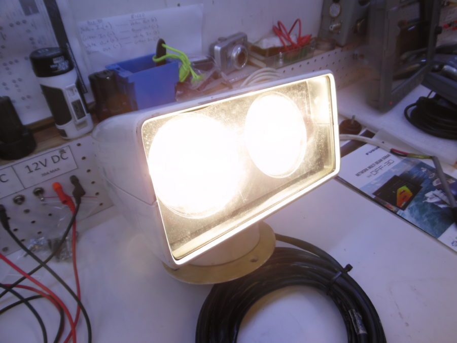 Jabsco Searchlight Spotlight Head for 255SL System TESTED/WORKING 24v ...