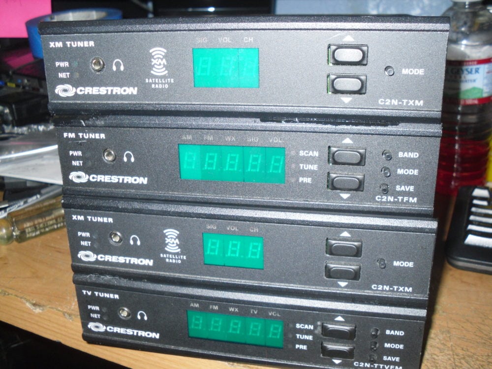 Crestron LOT OF TV XM FM Tuners - C2N-TXM TTVFM TFM - Max Marine ...