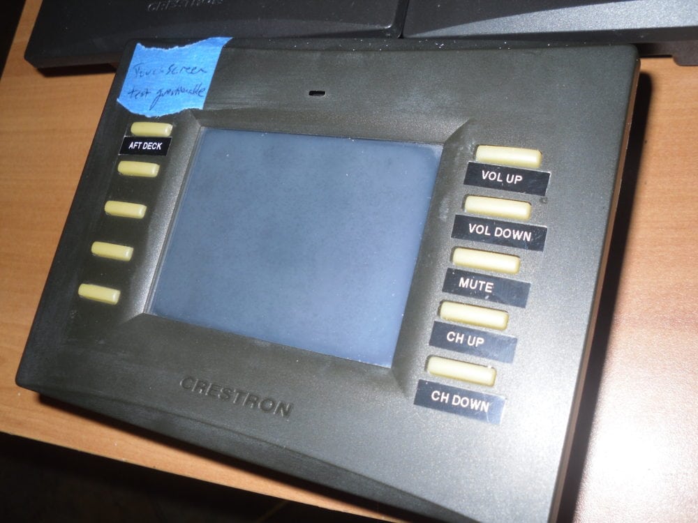 Crestron LOT OF 3 TPS-4L Wall Mounted Touchscreen Panel w/ Black Bezels ...