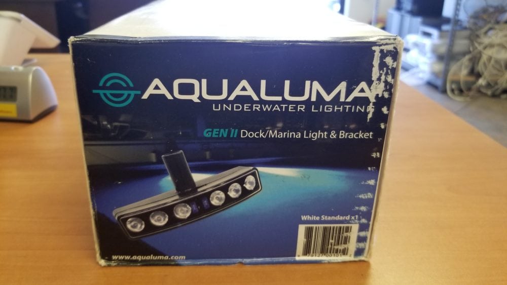 Aqualuma NEW Underwater LED Dock Light & Bracket AQLDLCLCW - Gen II ...