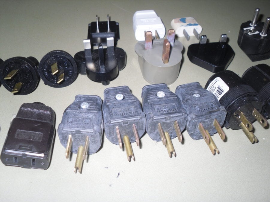 AC Plug Connector End Electrical Wall Cable - US EU 21 piece LOT - Max ...