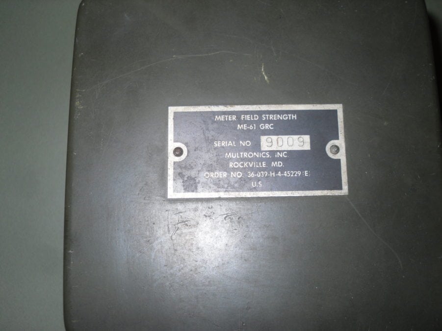 Multronics ME-61 / GRC Field Strength Meter Corps US Army Military ...