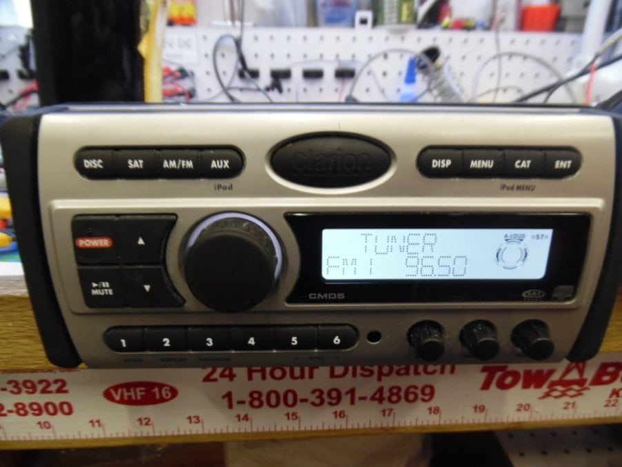 Clarion CMD5 Marine Stereo Head Unit - w/ 90 Day Warranty Fully Tested ...