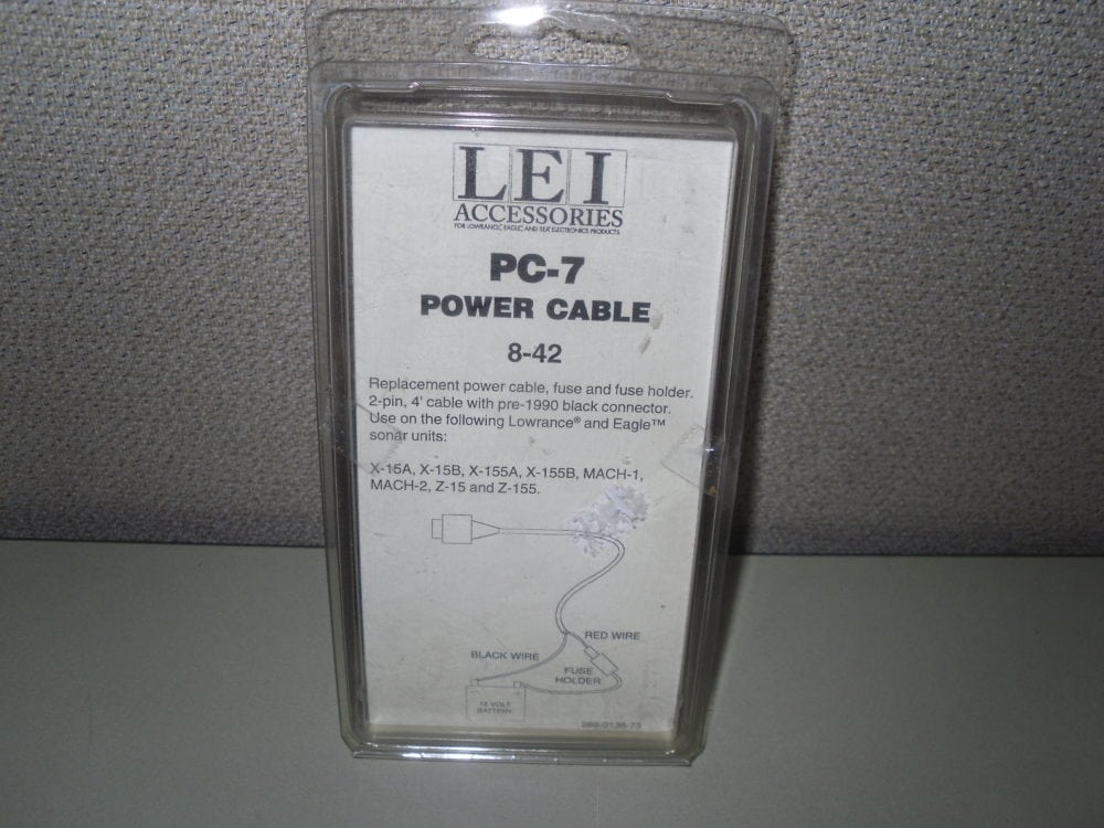 LEI PC-7 Power Cable 8-42 for Lowrance Eagle Sea Electronics - Max Marine Electronics