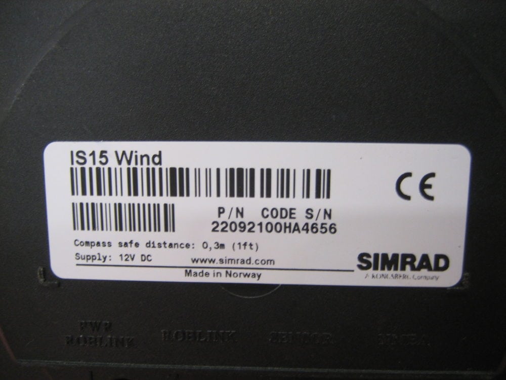Simrad IS15 Wind Display - 22094676 - 90 DAY WARR, Great Condition ...