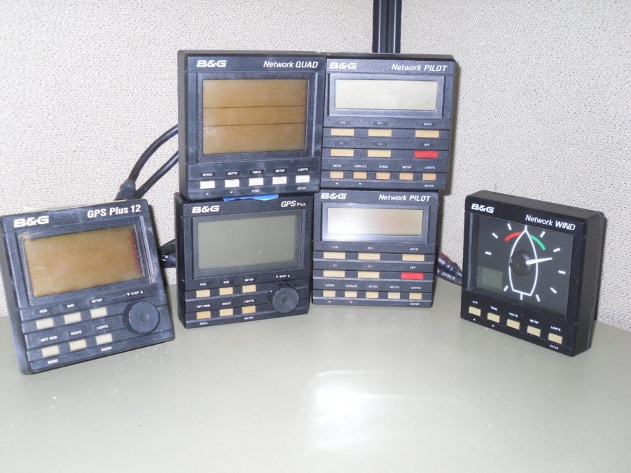 B&G Network QUAD WIND PILOT GPS PLUS 12 Instrument Display Heads - LOT ...
