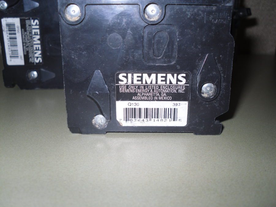 Siemens Q130 Single-Pole Type 30 Amp QP Circuit Breaker - LOT of 5 ...