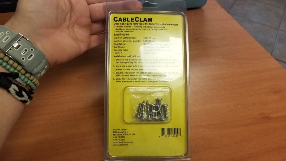 Blue Sea Systems Cable Clam 1002 - Waterproof Pass-through for Cables ...