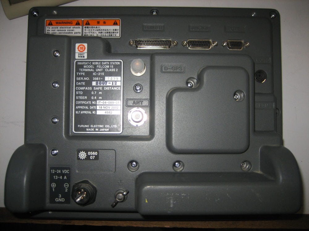 Furuno IC-215 Inmarsat-C Mobile Earth Station Felcom 15 Terminal Unit ...