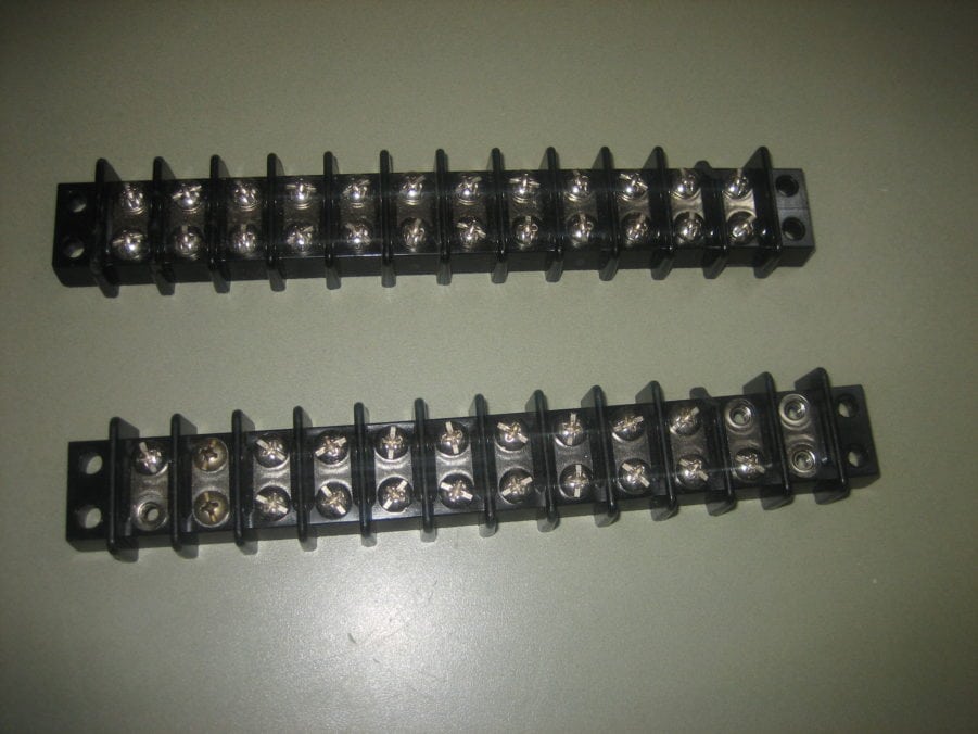 12 Positions Dual Rows Screw Terminal Junction Block Marine Auto RV - 2 ...