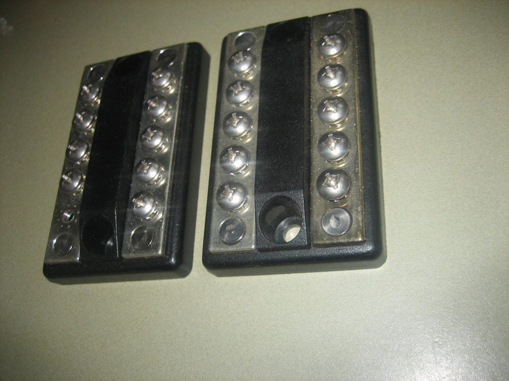 5 Positions Dual Rows Screw Terminal Junction Block Marine RV Car - 2 ...