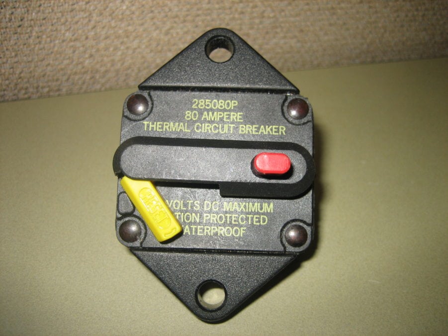 Lewmar 285080P Marine Thermal Circuit Breaker 80 AMP Bussman w/ Mount ...
