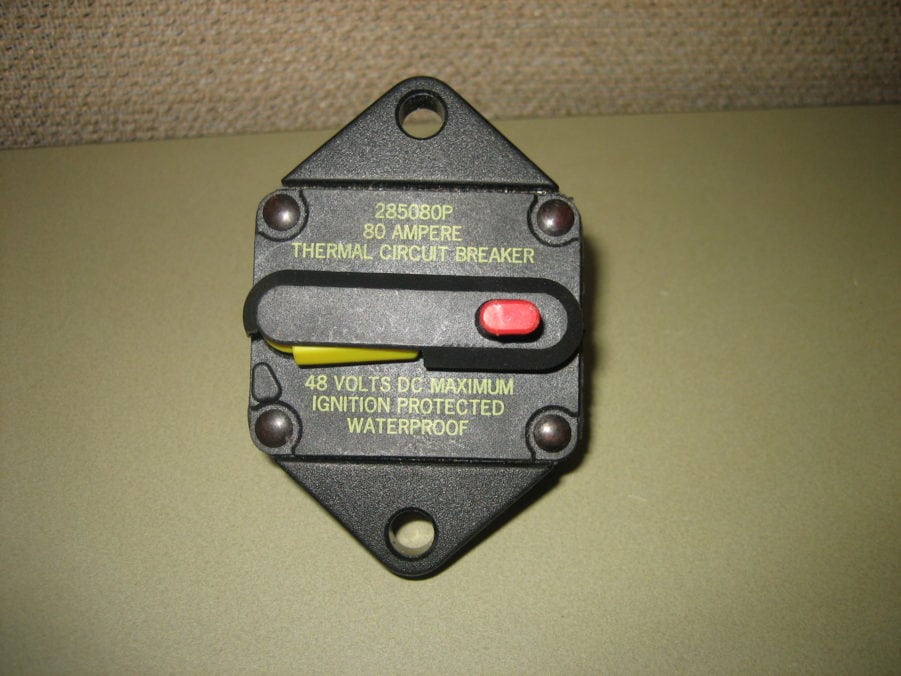 Lewmar 285080P Marine Thermal Circuit Breaker 80 AMP Bussman w/ Mount ...