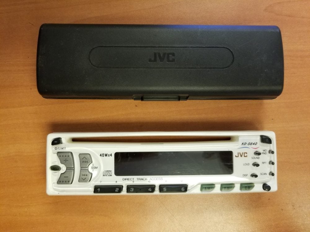JVC KD-S640 40Wx4 WHITE CD Changer Player Face Plate w/ Case - Face ...