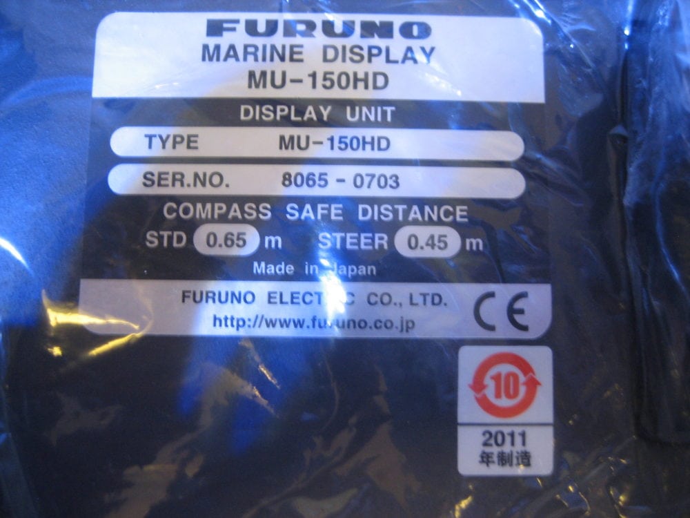 Furuno 15" MU-150HD Color Sunlight Viewable Marine Monitor - FACTORY ...