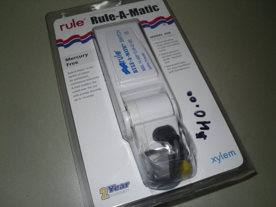 Rule Rule-A-Matic Float Switch Model 35A Marine Boat Bilge 12-24-32 VDC ...