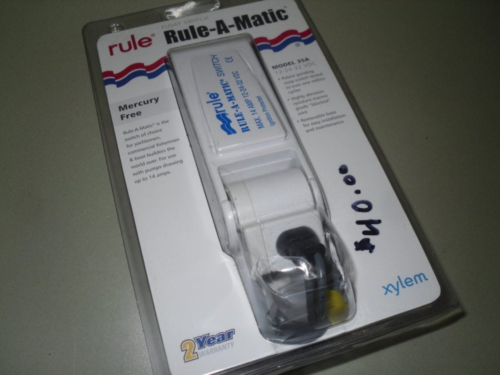 Rule Rule-A-Matic Float Switch Model 35A Marine Boat Bilge 12-24-32 VDC ...