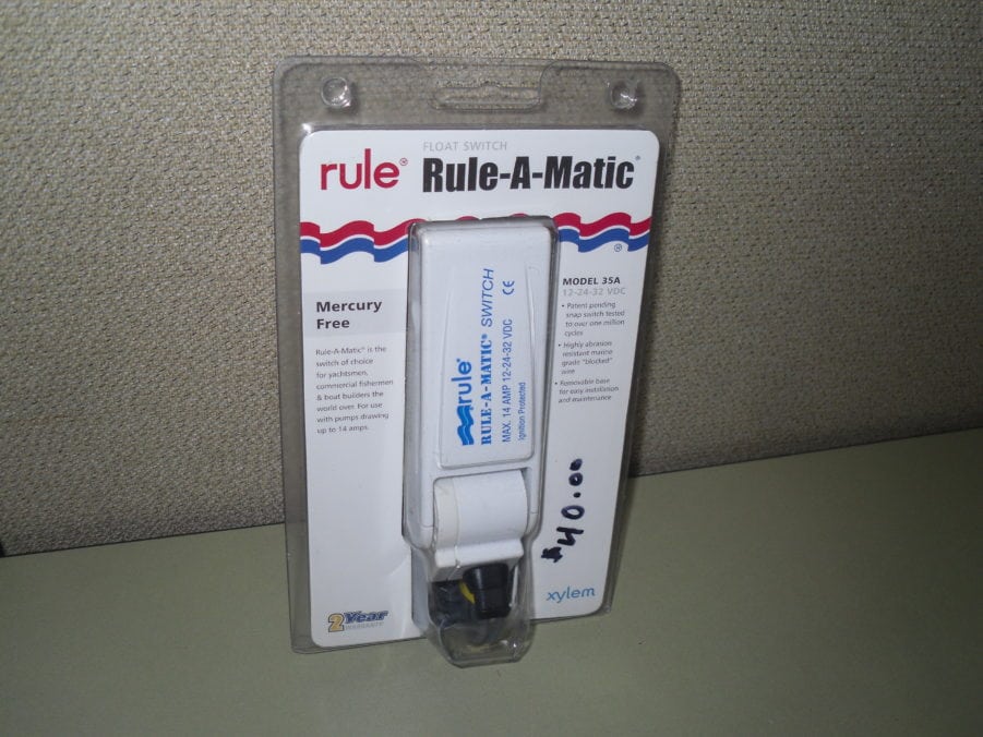 Rule Rule-A-Matic Float Switch Model 35A Marine Boat Bilge 12-24-32 VDC ...