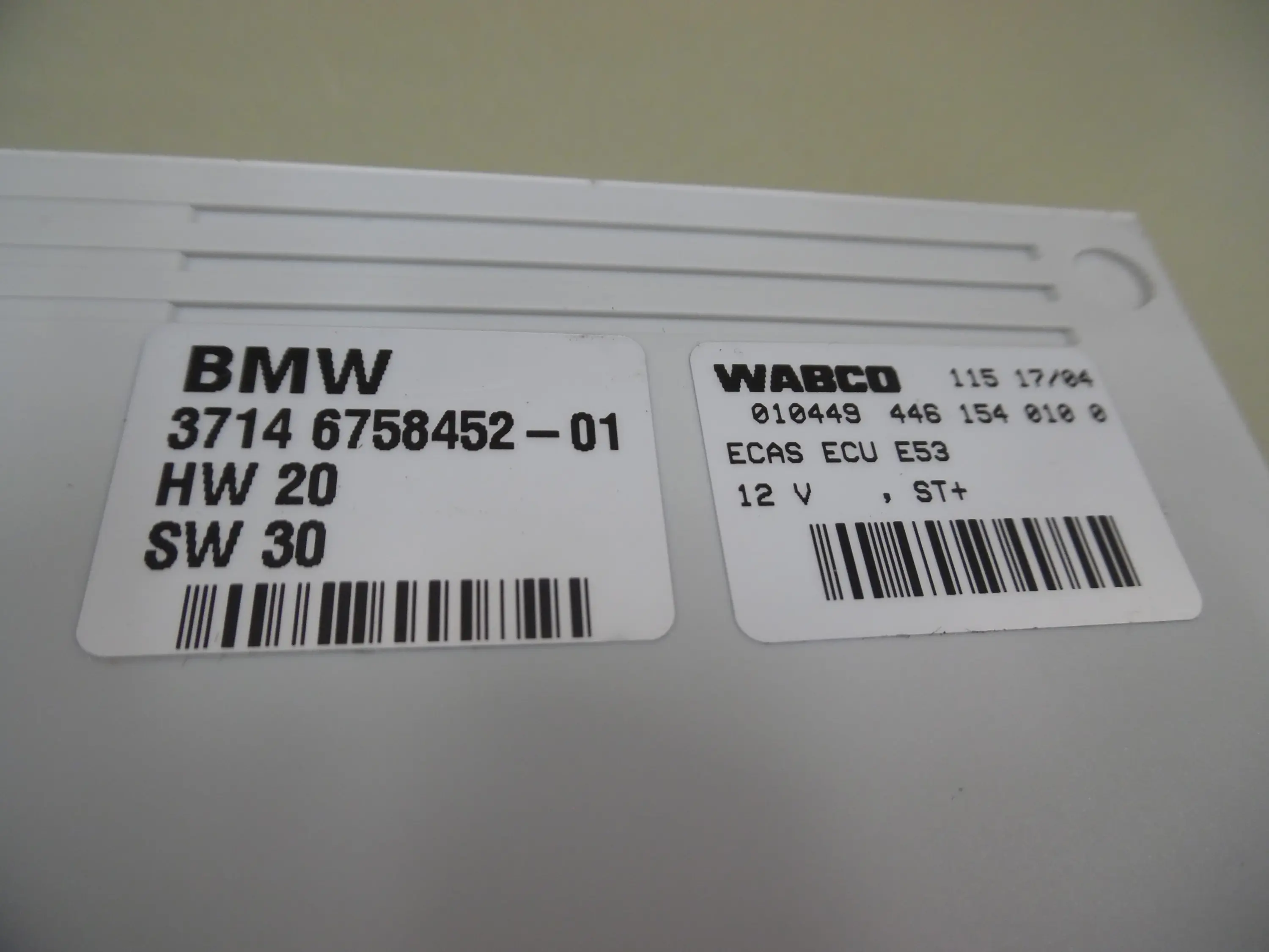 Genuine BMW 37146758452-01 X5 E53 2000-2006 AIR SUSPENSION ECU CONTROL ...