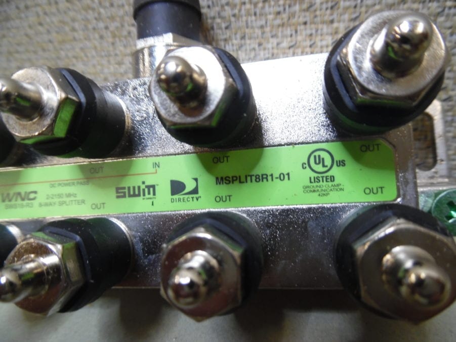 DIRECTV SWIM MSPLIT8R1-01 8-Way Splitter High Frequency Green Label ...
