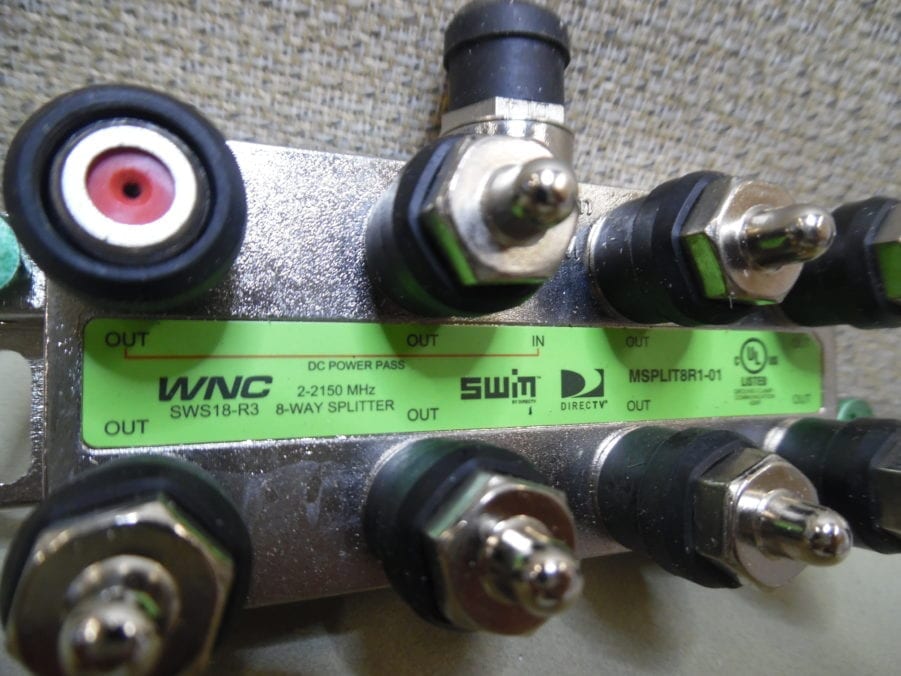 DIRECTV SWIM MSPLIT8R1-01 8-Way Splitter High Frequency Green Label ...