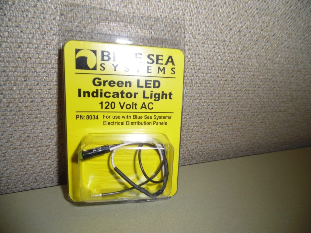 Blue Sea Systems 8034 Green LED Indicator light 120 Volt AC - Max ...