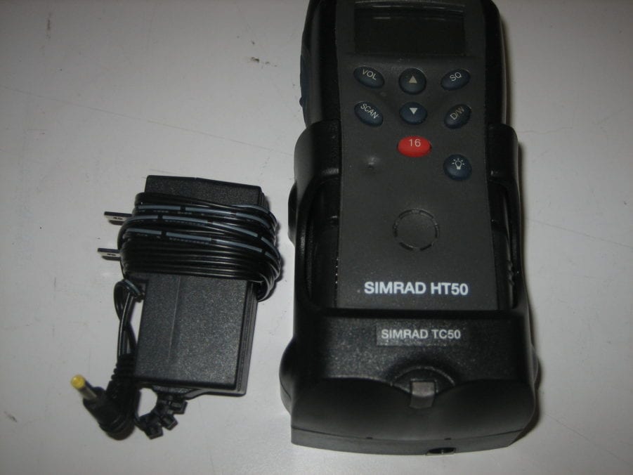 Simrad HT50 Handheld VHF Radio w/Cradle, Charger, Power Cable ...