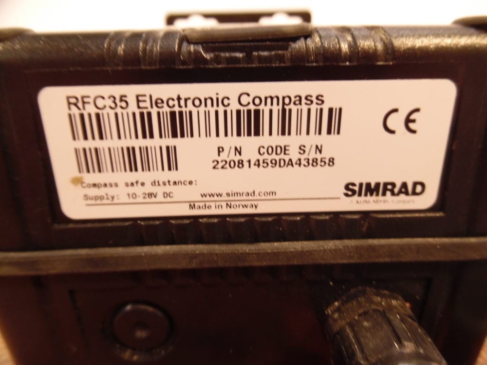Simrad RFC35 Compass f/ AP20 AP21 AP22 etc Tested Good! 90 Day Warr ...
