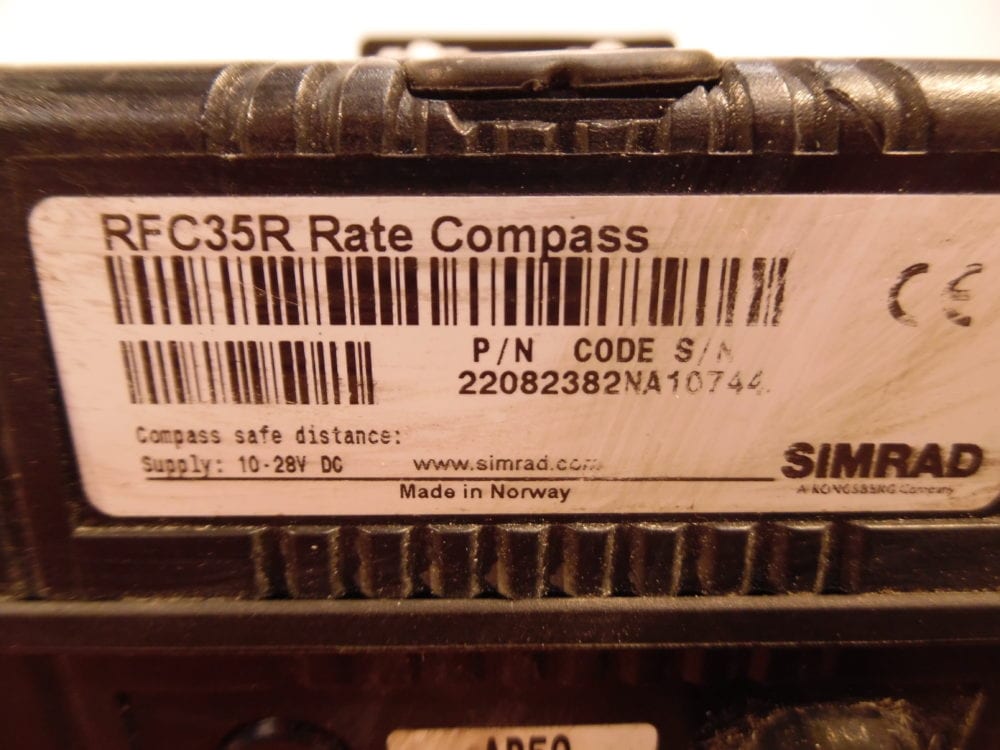 Simrad RFC35R Rate Compass for AP20 AP21 AP22 etc 22082382 90 DAY ...