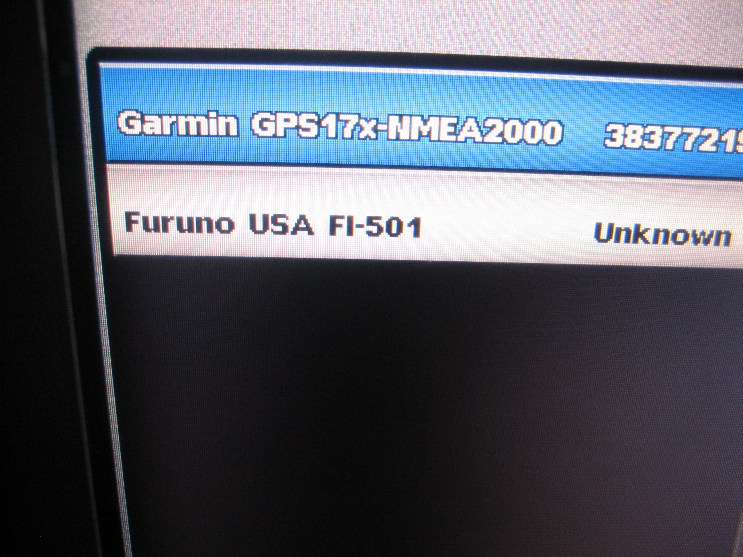 Furuno FI-501 Wind Angle Display W/ Suncover N2K FI-50 Series Good Cond ...
