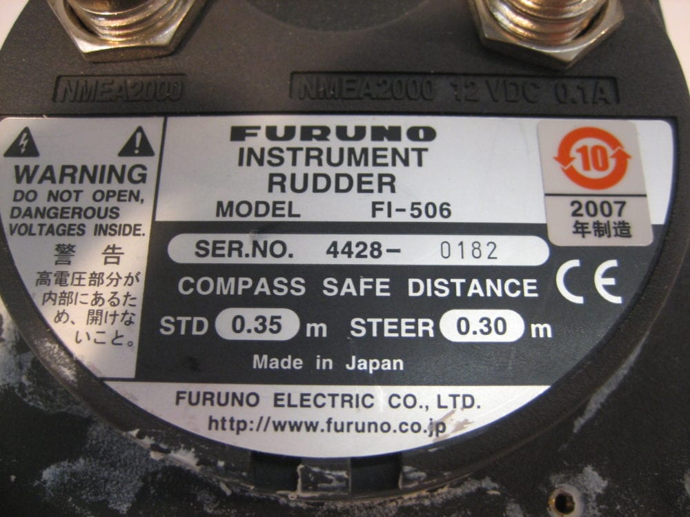 Furuno FI-506 Rudder Angle Display N2K FI-50 Series Good Cond - Max ...