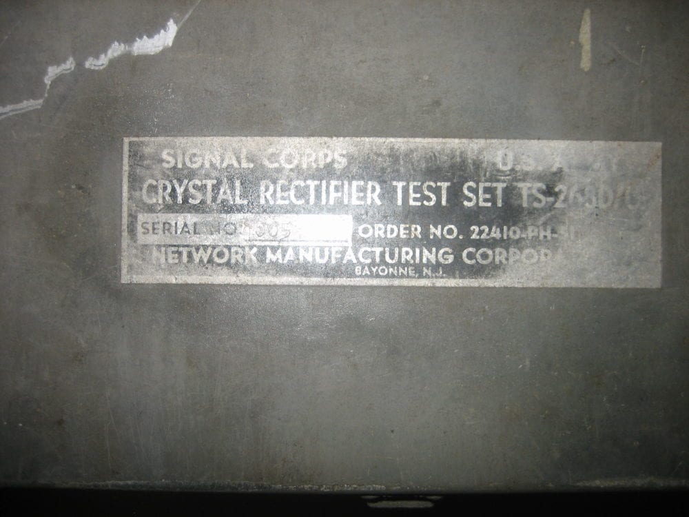 Army Signal Corp TS-268D/U Crystal Rectifier Test Set for Detector ...