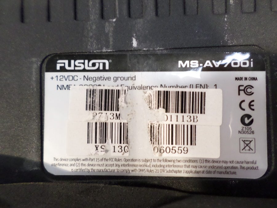 Fusion MS-AV700i DVD Marine Stereo Head Unit - TESTED & WORKING - Max ...