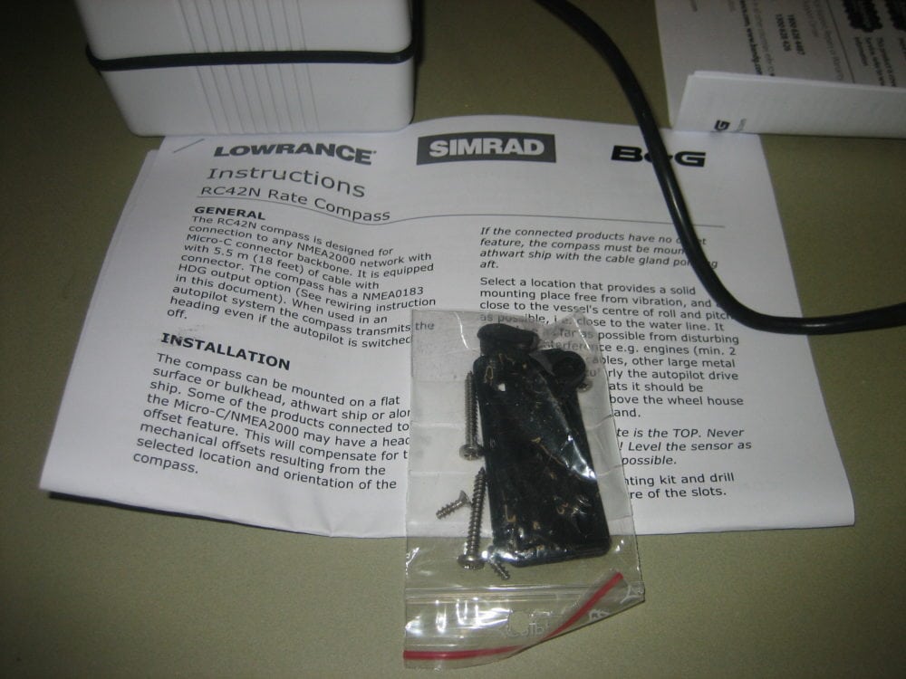 Simrad Lowrance BG RC42N Rate Compass Micro-C - Max Marine Electronics