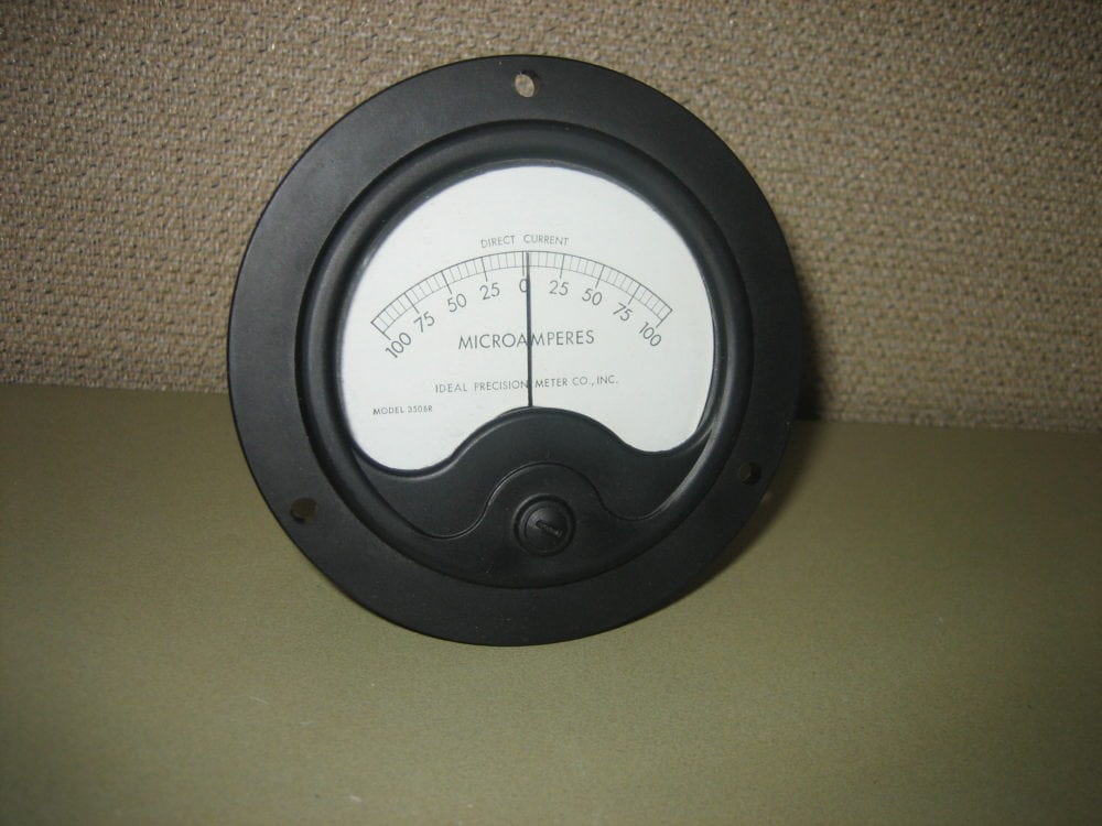 Ideal Precision 350BR DC MicroAmperes Panel Meter Instruments 0 to 100 ...