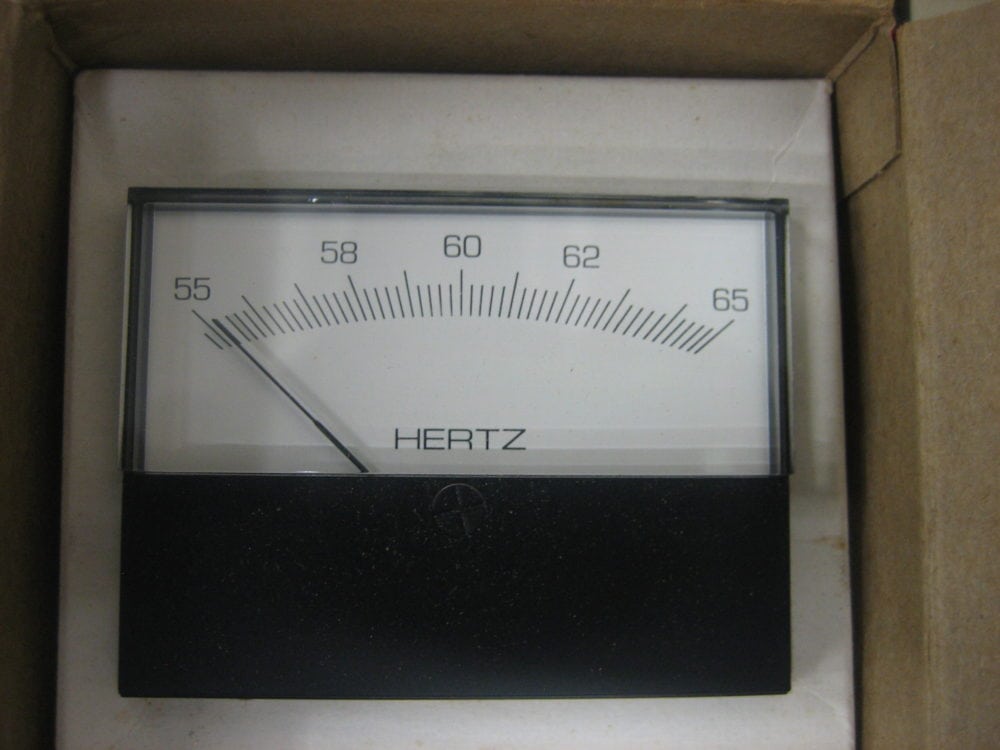 ModuTec Hertz Panel Meter Guage 55 to 65 Hz - NEW - Max Marine Electronics