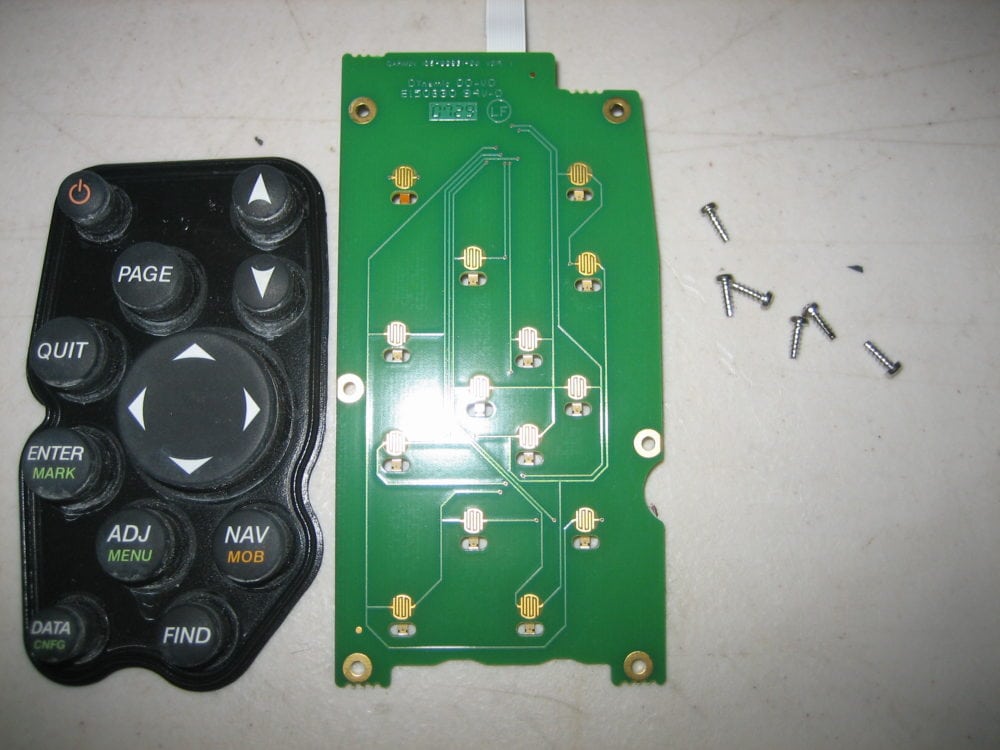Garmin GPSMAP 498 PARTS - 105-00851-00 Keypad PCB & Buttons - TESTED OK ...