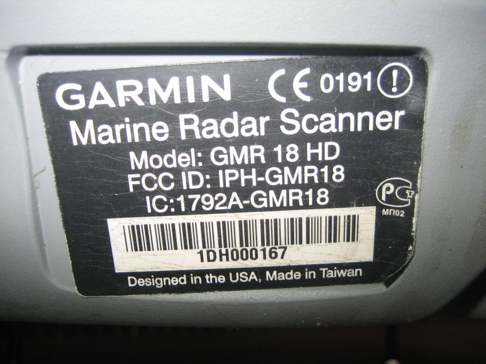 Garmin GMR18HD 4kw Radar Dome Add-On w/ Cables - Tested & Updated w/90 ...