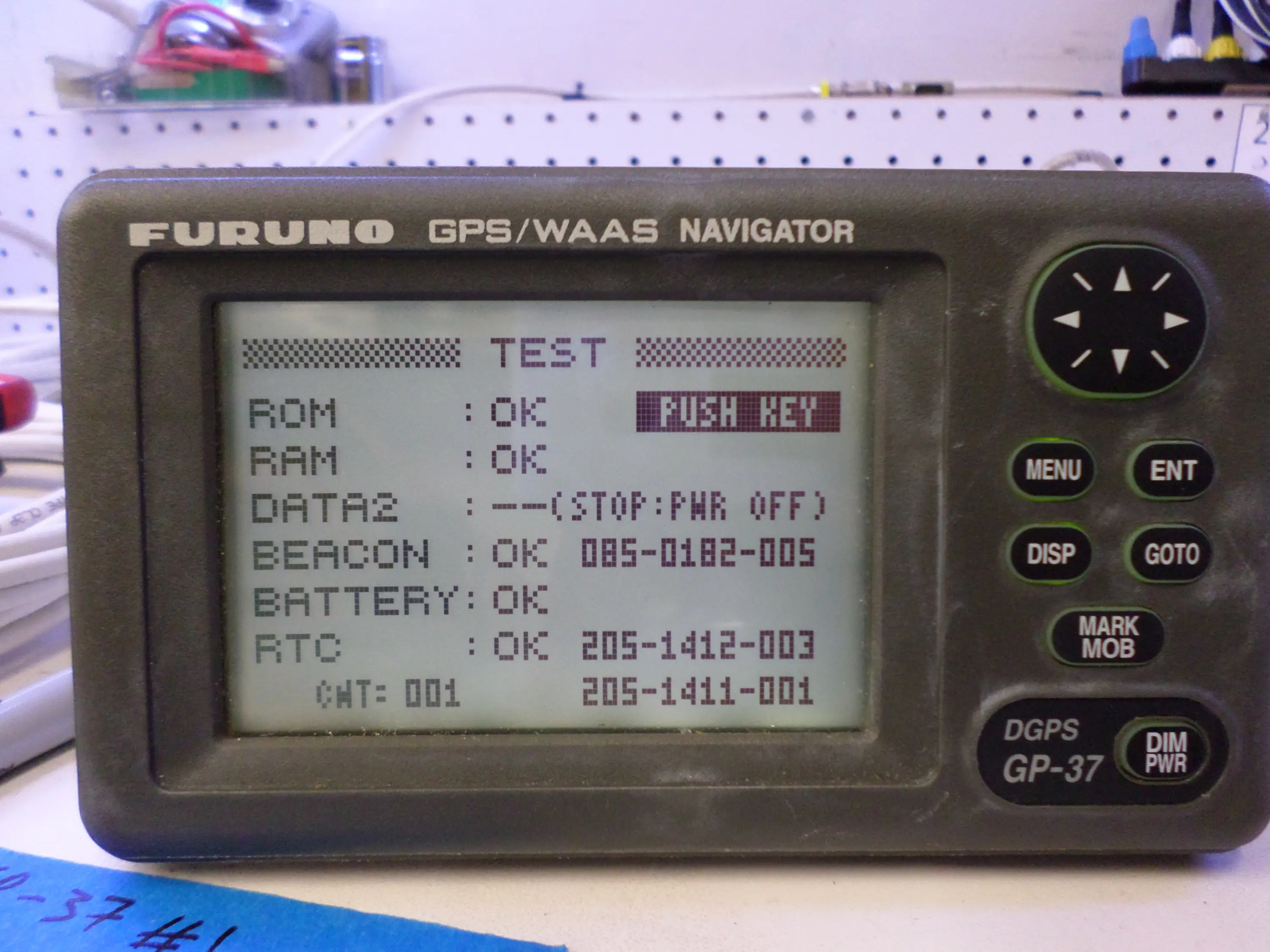 Furuno GP-37 DGPS GPS/WAAS Navigator Display - Good Condition - Max ...