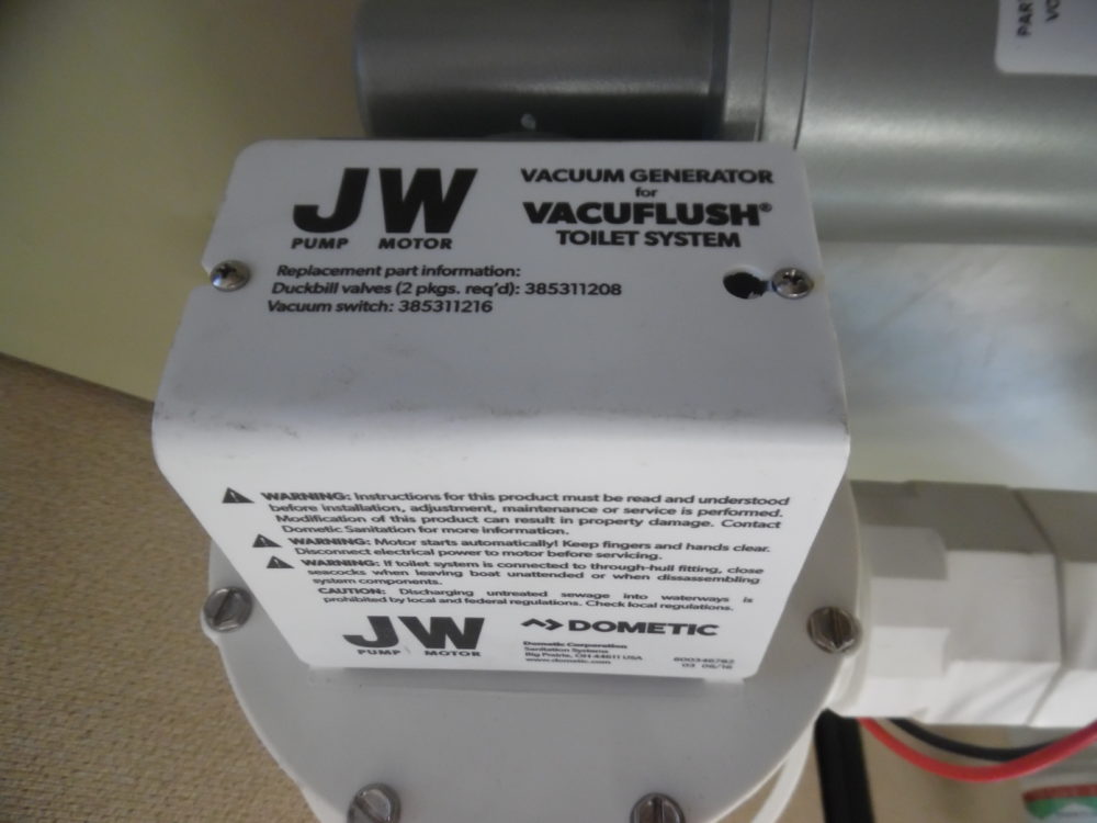 Dometic Sealand 600346782 Vacuum Generator Pump Kit Toilet System JW 24 ...