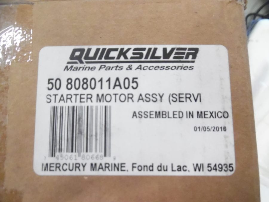 QuickSilver Mercruiser 50-808011A05 Top-Mount Inboard Starter Motor ...