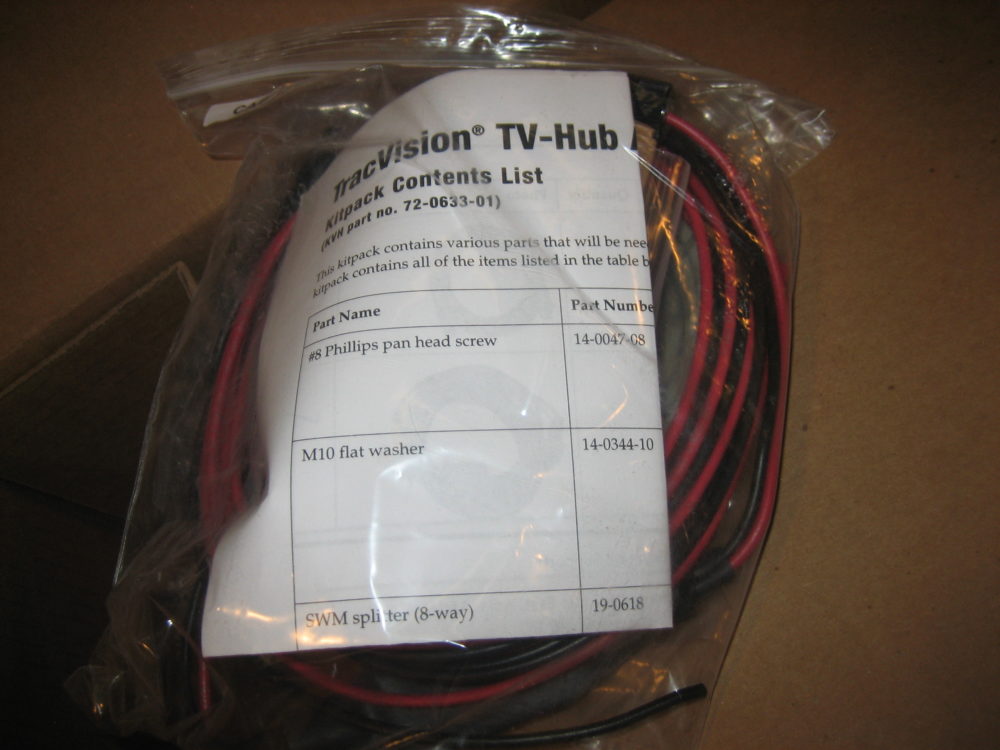 KVH TV Hub B 01-0380-02 W/O SWM/Destacker for Linear TV Systems