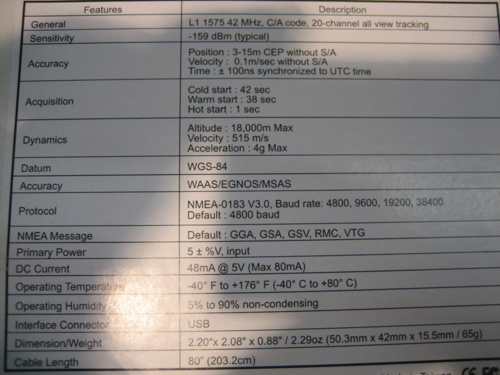 Nobeltec USB-GPS 9P Portable GPS Antenna - NMEA0183 USB Antenna - NEW ...