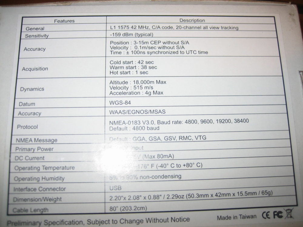 Nobeltec USB-GPS 9P Portable GPS Antenna - NMEA0183 USB Antenna - NEW ...