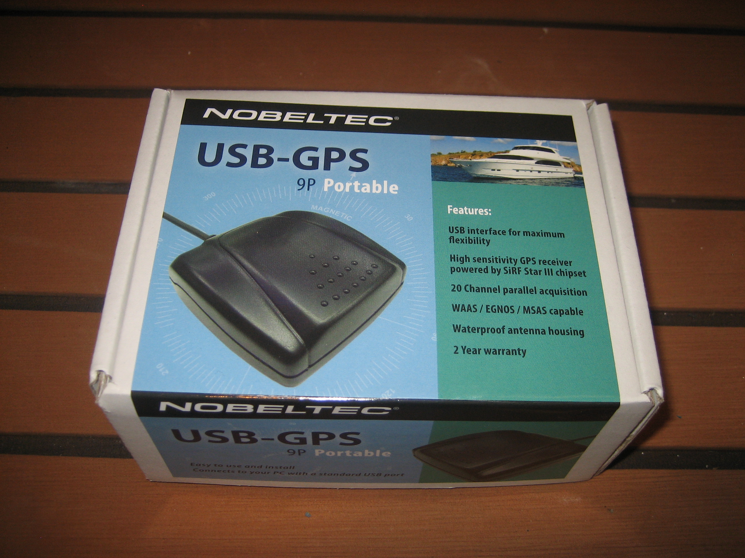 Nobeltec USB-GPS 9P Portable GPS Antenna - NMEA0183 USB Antenna - NEW ...