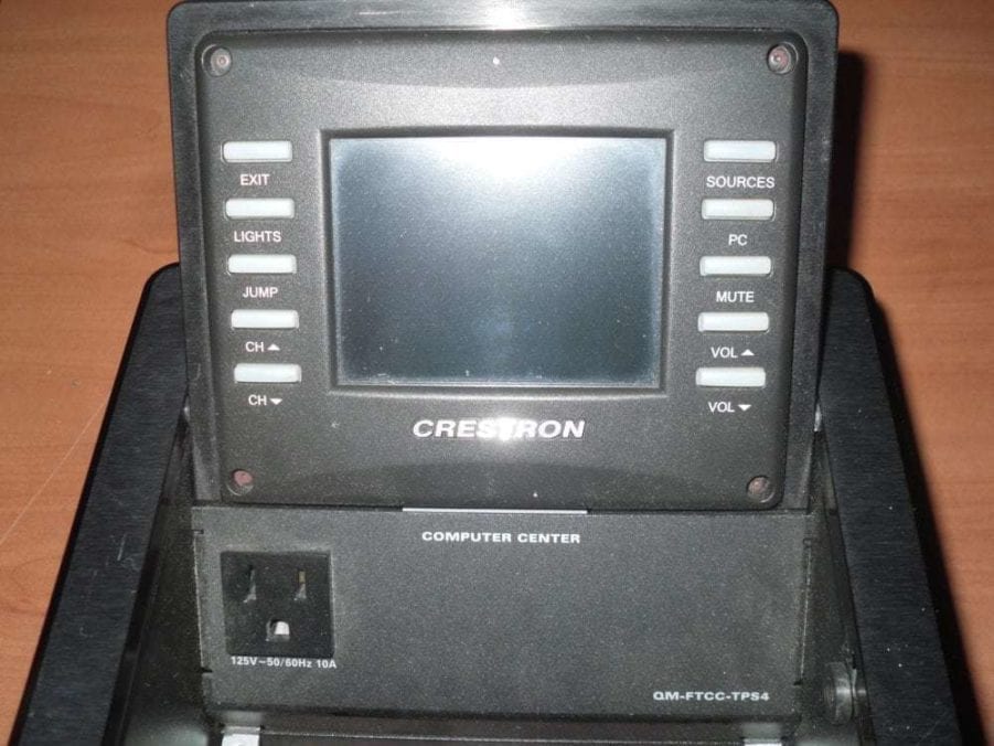 CRESTRON QM-FTCC-TPS4-B Computer Center Flip Top Touch Panel - Max ...