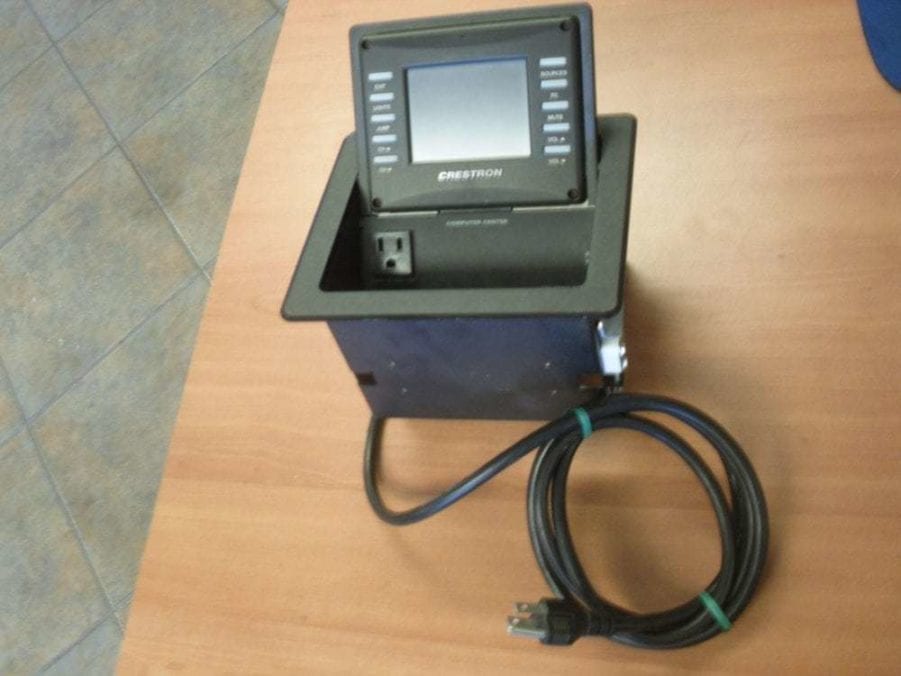 CRESTRON QM-FTCC-TPS4-B Computer Center Flip Top Touch Panel - Max ...