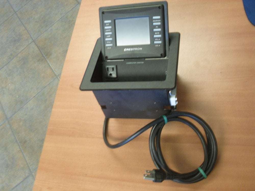 CRESTRON QM-FTCC-TPS4-B Computer Center Flip Top Touch Panel - Max ...